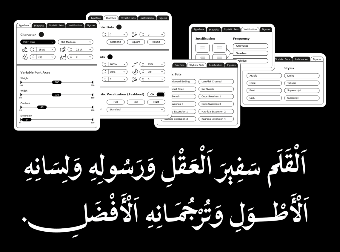 Advancing Arabic Fonts and the Ideal UI for Arabic Typography – 29LT BLOG
